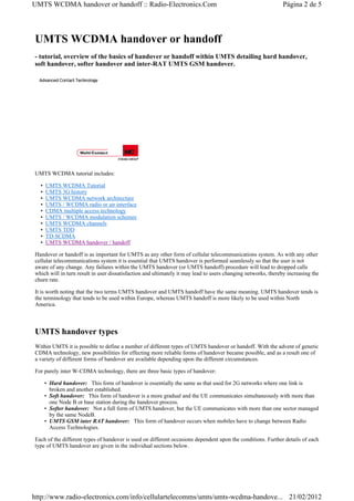 Blind handover | PDF