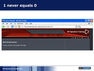 Blind Sql Injection | PPT | Databases | Computer Software and Applications