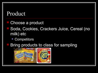 Blind taste-test | PPT
