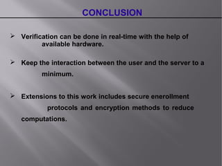 Blind authentication | PPT