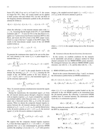 Blind channel estimation for mimo ofdm systems | PDF