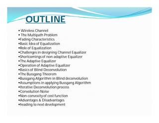 Blind deconvolution in Wireless Communication | PDF