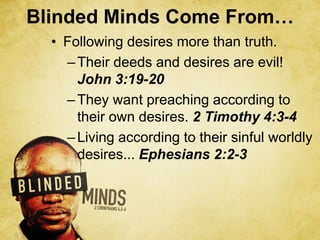 Blinded minds | PDF | Christianity | Religion & Spirituality