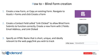 Blind Form Creation with Eloqua | PPTX