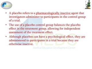 Blinding in clinical trials | PPTX