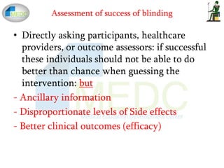 Blinding in clinical trials | PPTX