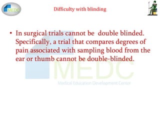 Blinding in clinical trials | PPTX