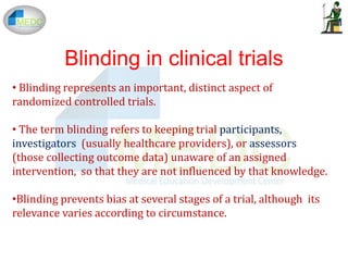 Blinding in clinical trials | PPT