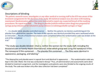 Blinding in clinical trilas | PPTX