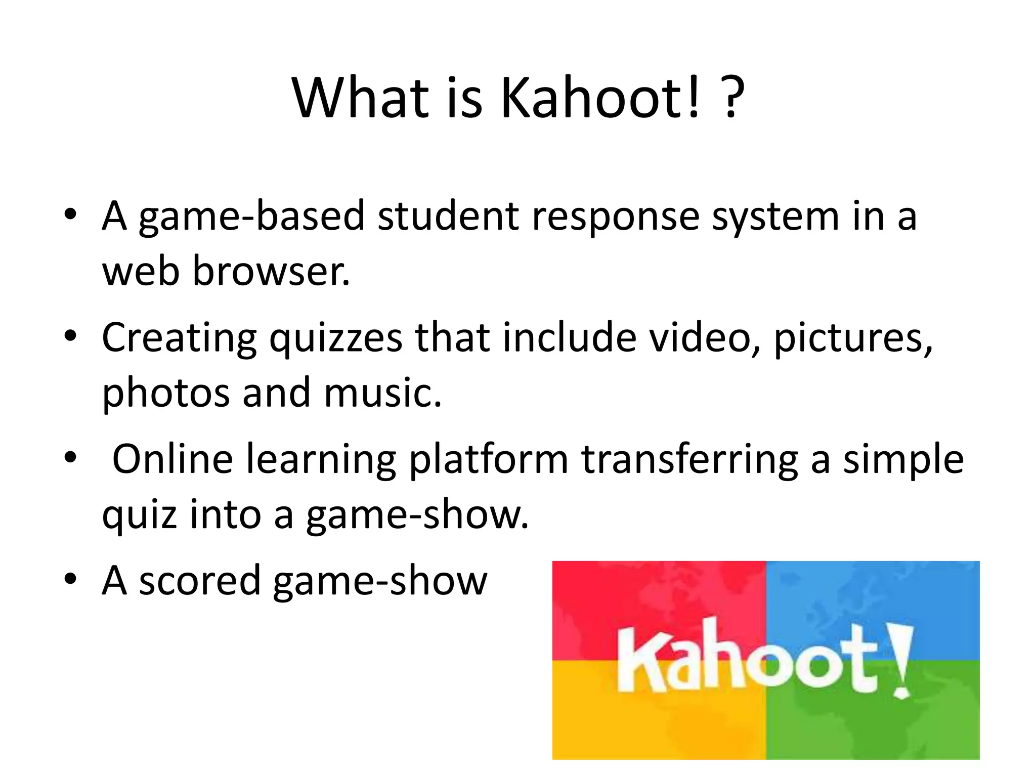 Blind kahoot for enhancing HOTS( higher order thinking skills) and ...