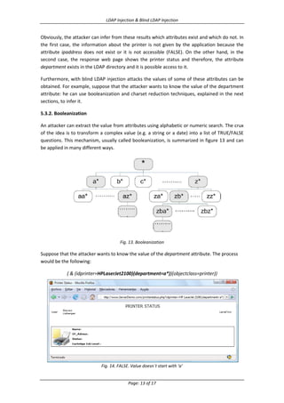 LDAP Injection & Blind LDAP Injection in Web Applications | PDF