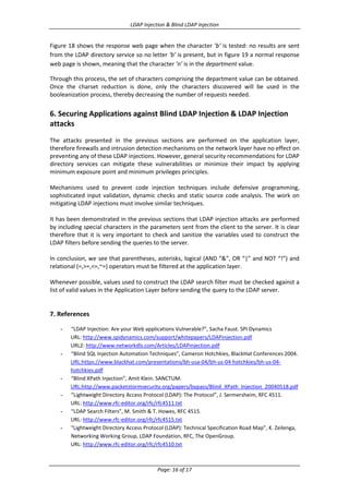 LDAP Injection & Blind LDAP Injection in Web Applications | PDF