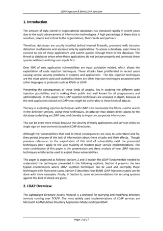 LDAP Injection & Blind LDAP Injection in Web Applications | PDF