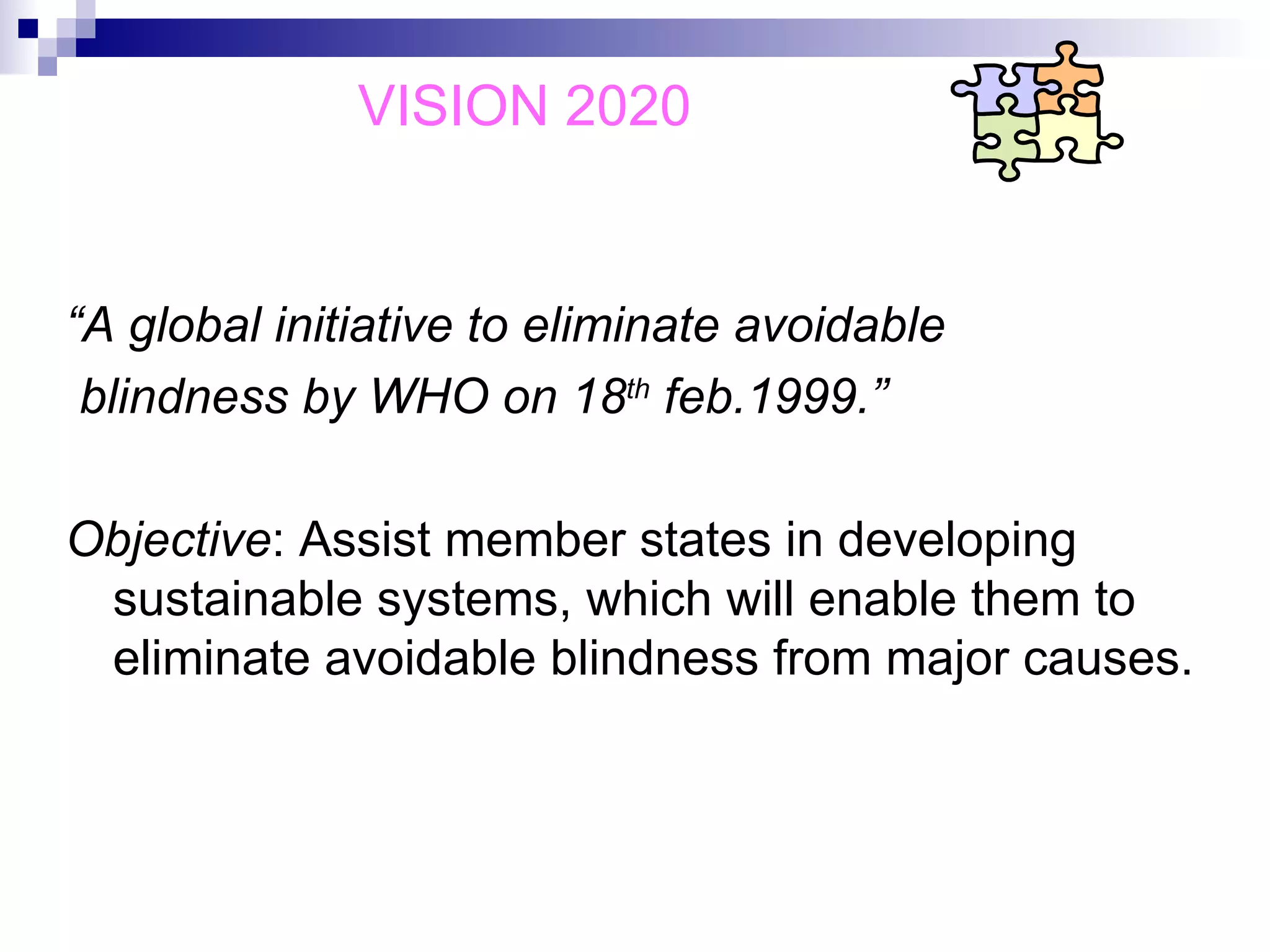 Blindness Prevention and Control | PPT