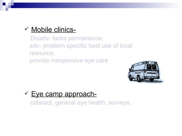 Blindness Prevention and Control | PPT