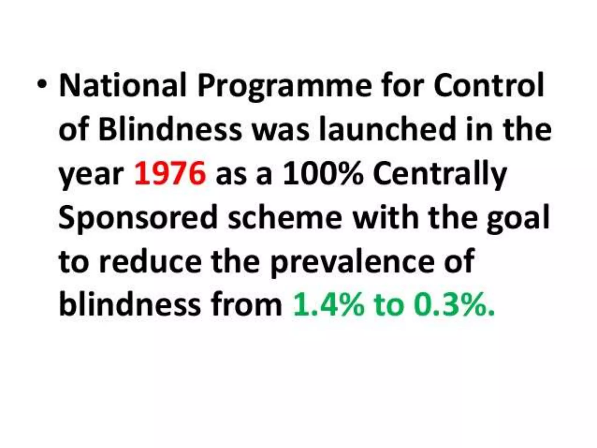 Blindness control program | PPTX