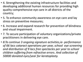 Blindness control program | PPTX