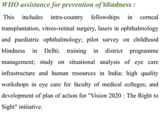 Blindness control program | PPTX