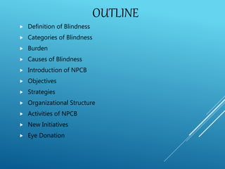 BLINDNESS.pptx | Eye and Vision Conditions | Diseases and Conditions