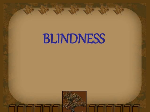 Blindness | PPT