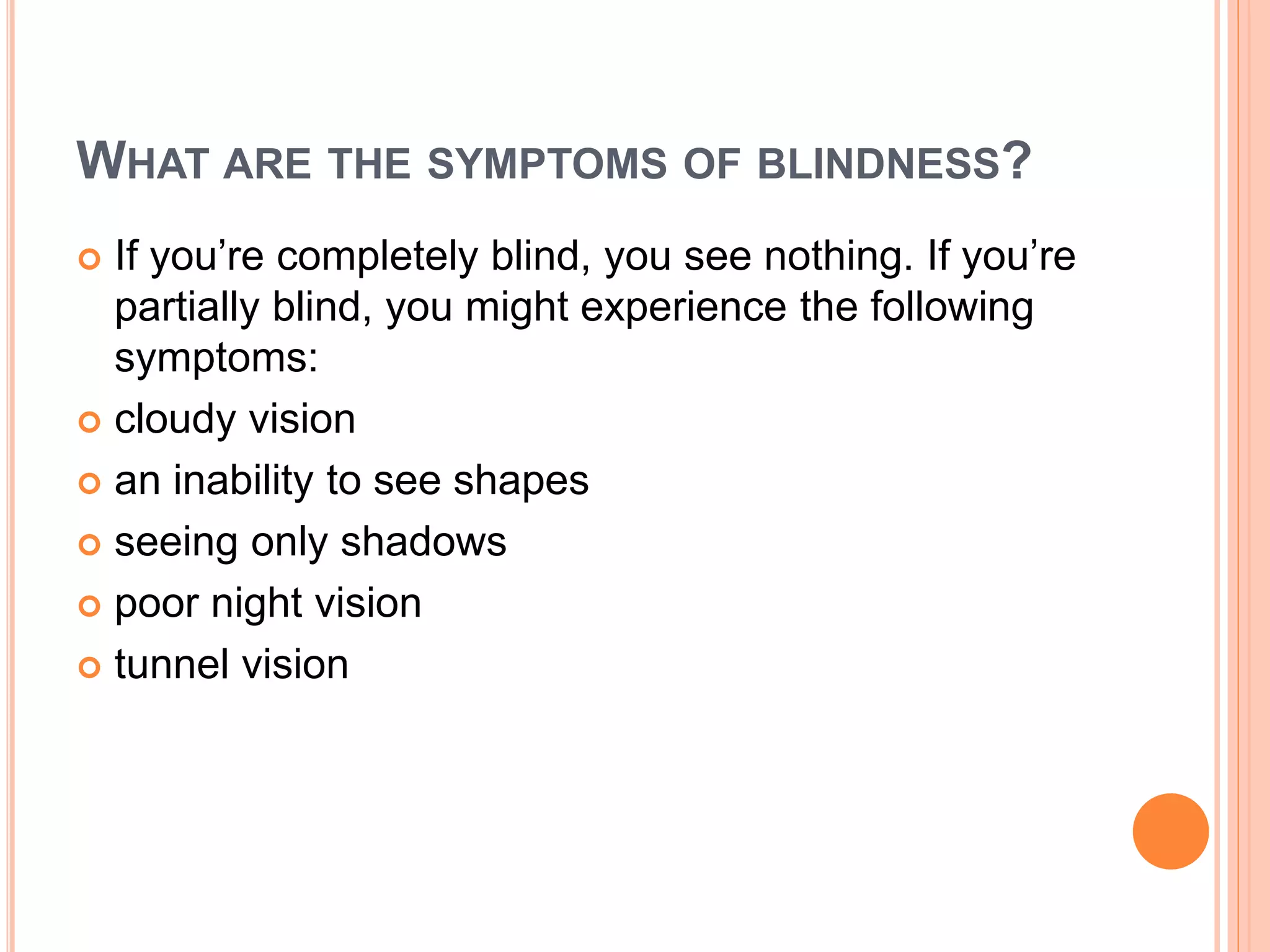 Blindness and its management | PPTX