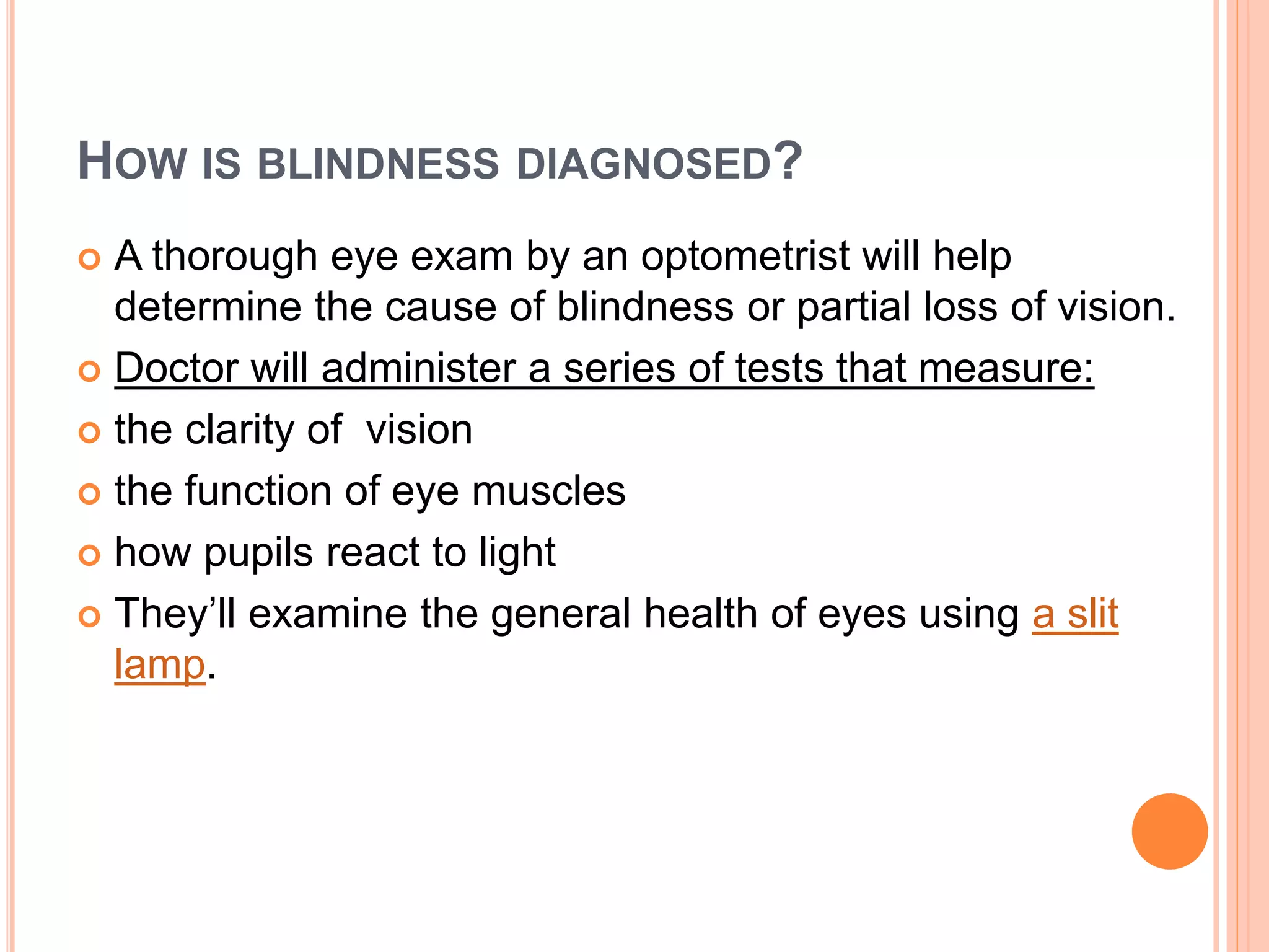 Blindness And Its Management Pptx