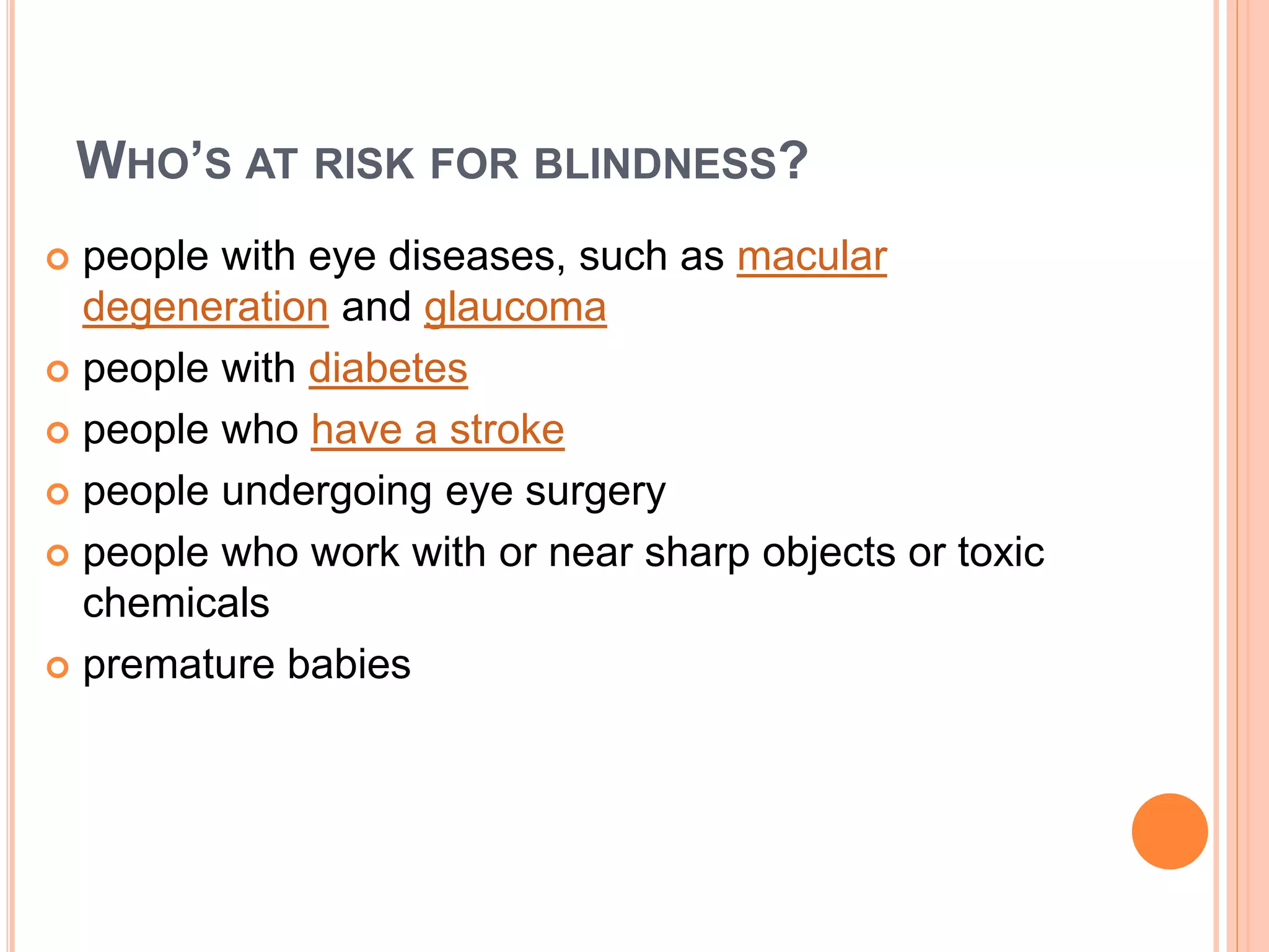 Blindness and its management | PPTX