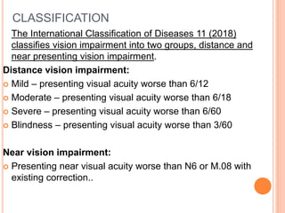 Blindness and its management | PPTX