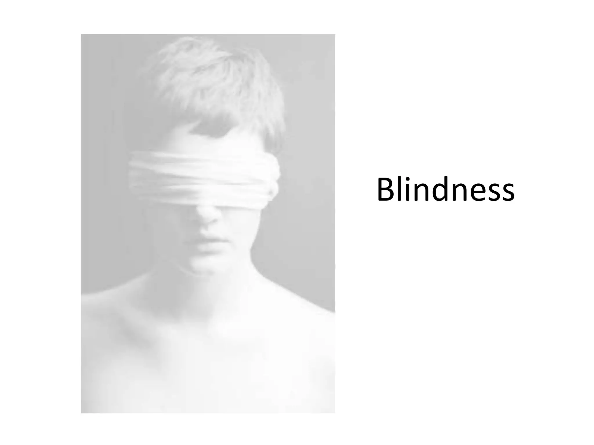 Blindness ppt | PPTX