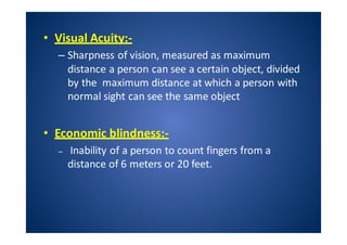 BLINDNESS program ppt | PPT