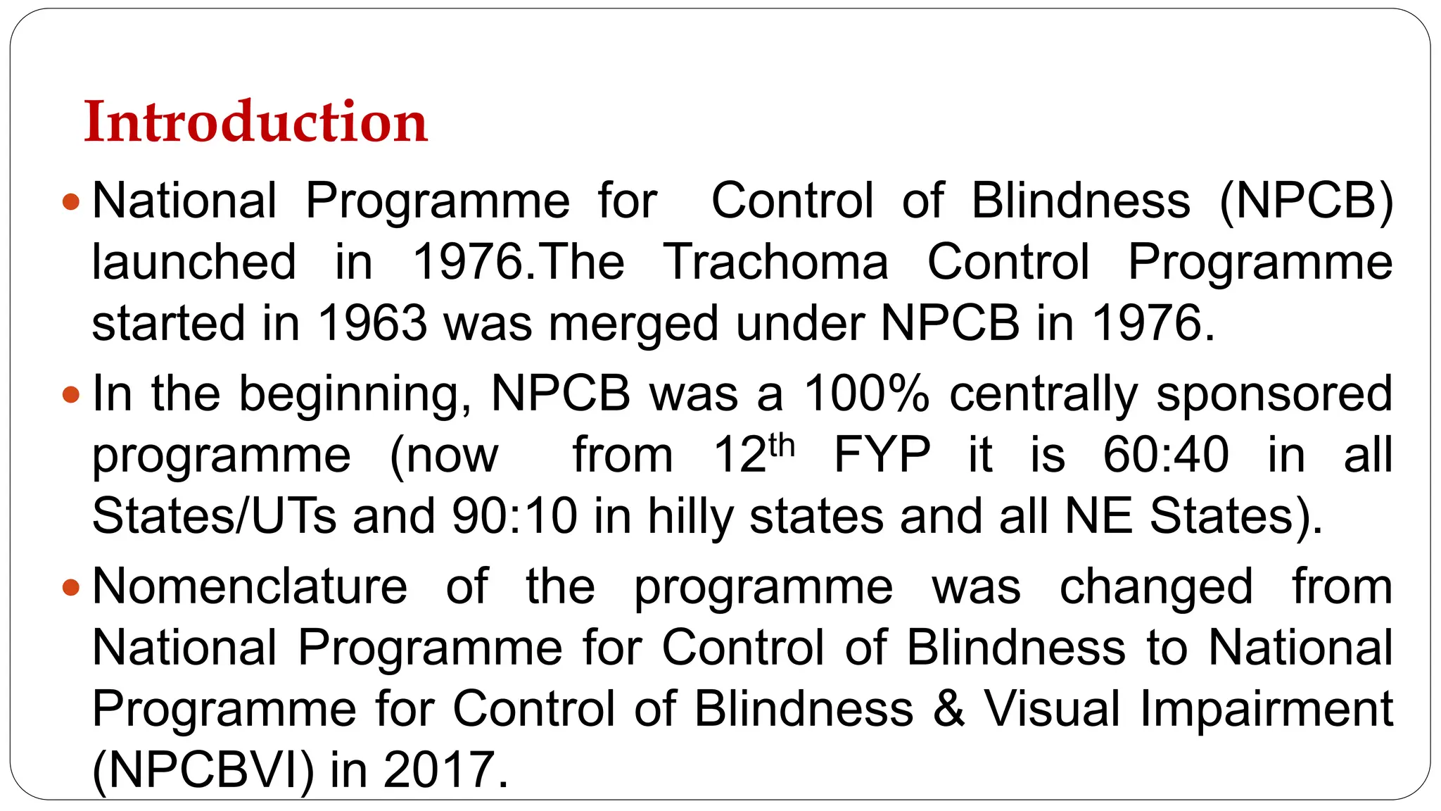 blindness_programs ppt presentation ophthal | PPTX