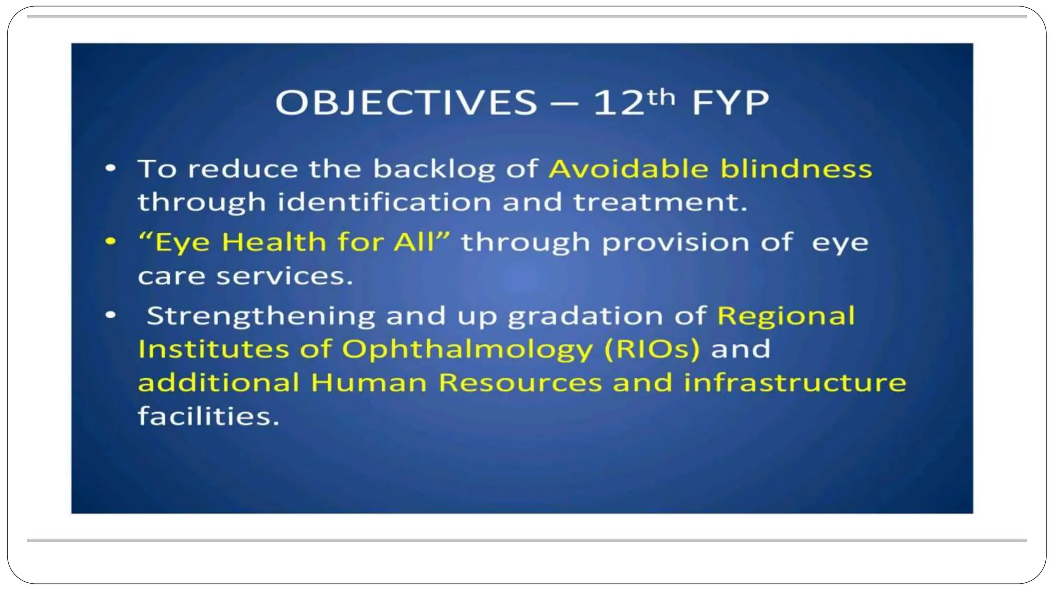 blindness_programs ppt presentation ophthal | PPTX