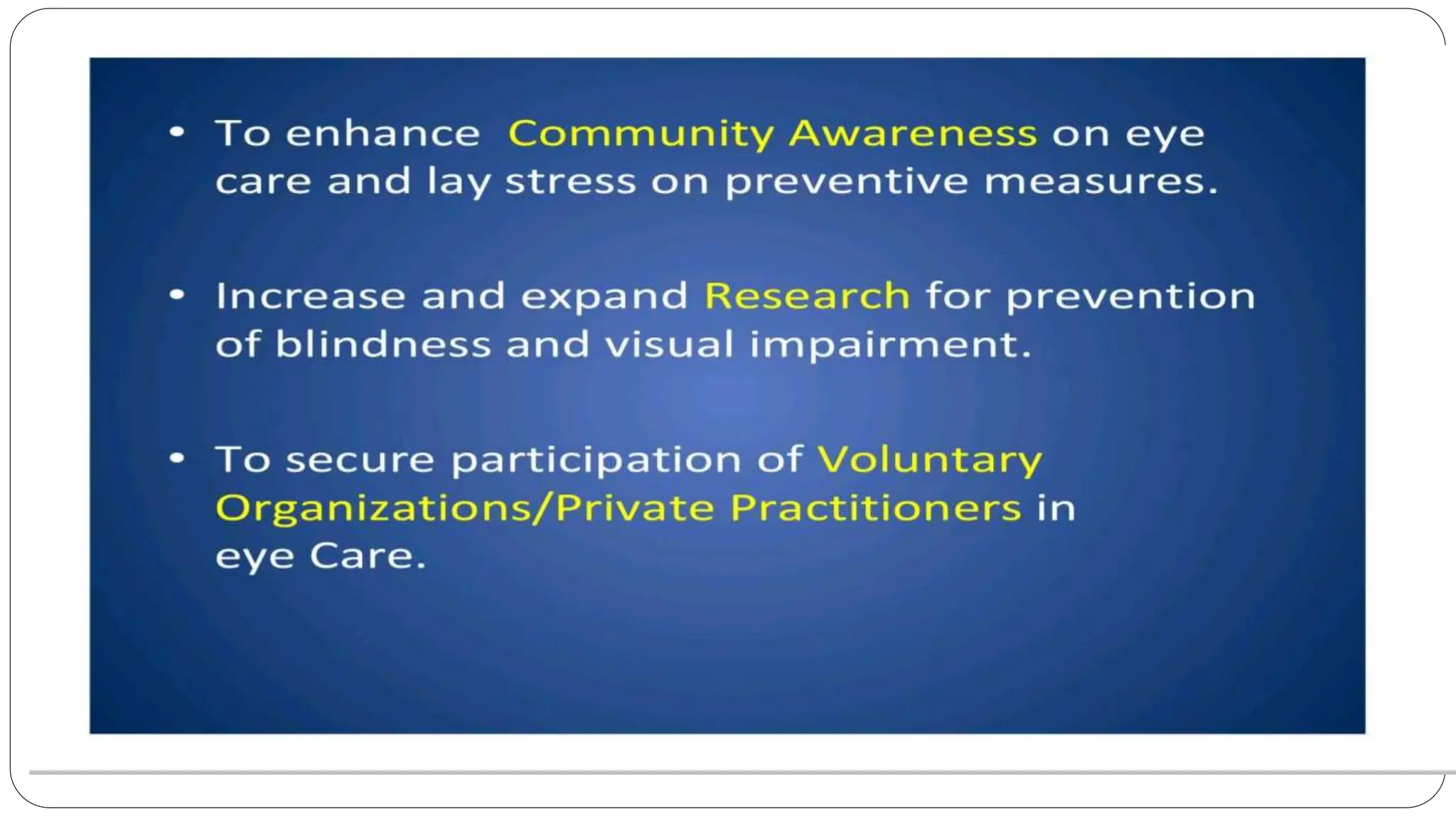 blindness_programs ppt presentation ophthal | PPTX