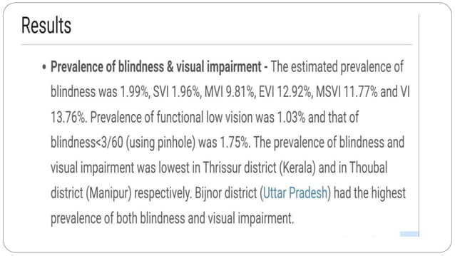 blindness_programs ppt presentation ophthal | PPTX