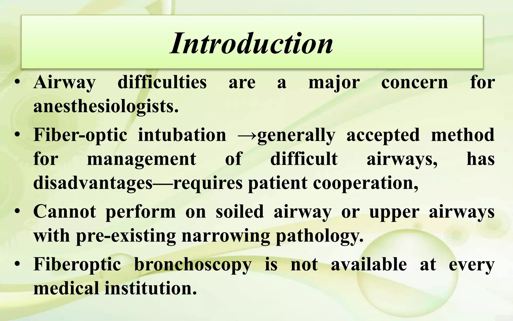 Blind oral and nasal intubation | PPTX