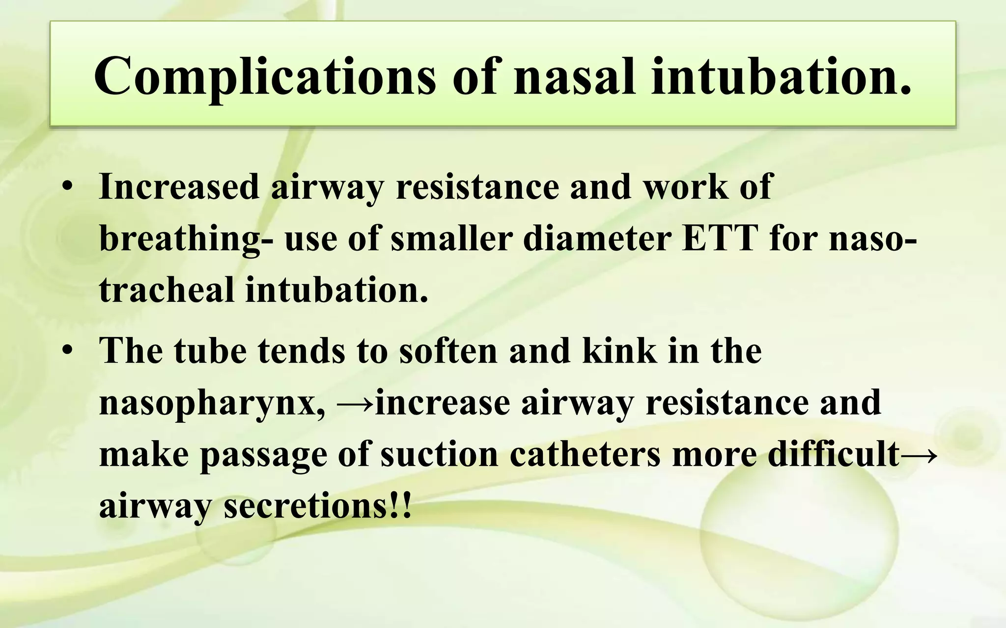 Blind oral and nasal intubation | PPTX