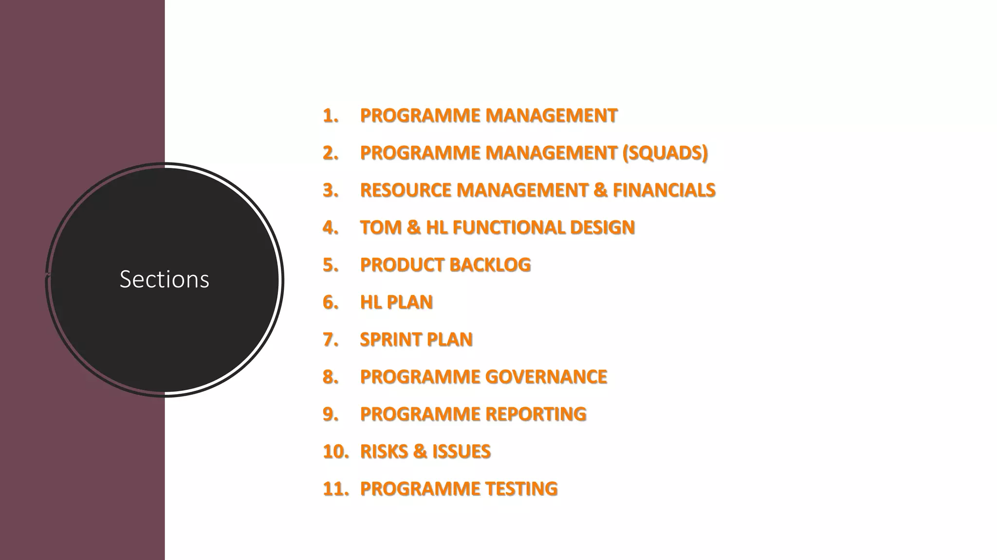 Blind scrum programme presentation | PPT