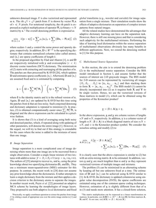 Blind seperation image sources via adaptive dictionary learning | PDF
