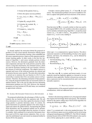 Blind seperation image sources via adaptive dictionary learning | PDF