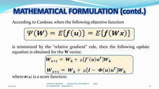 Blind signal processing presentation | PPTX
