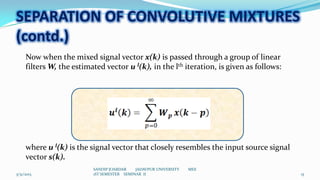 Blind signal processing presentation | PPTX