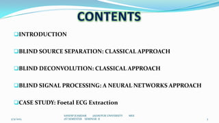Blind signal processing presentation | PPTX