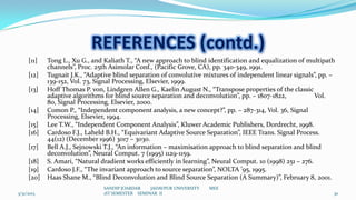 Blind signal processing presentation | PPTX
