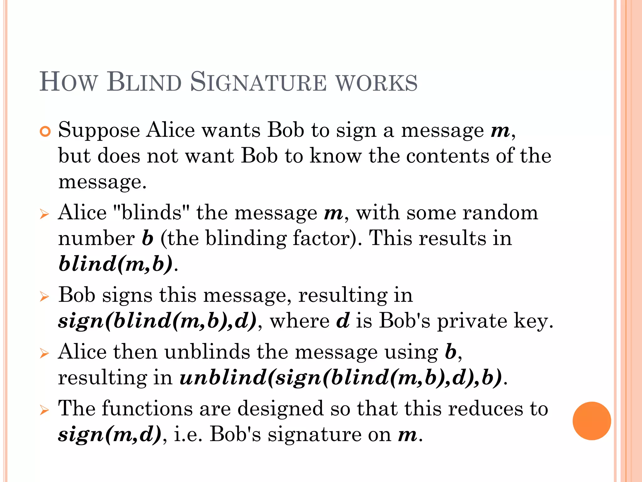 Blind Signature Scheme | PDF