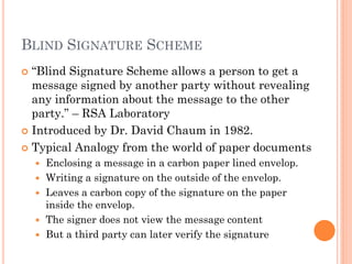 Blind Signature Scheme | PDF