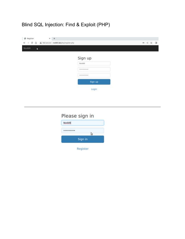 Blind Sql Injection Find And Exploit Php Docx