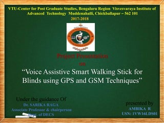 Smart walking Stick for blinds | PPTX | Computer Peripherals | Computing