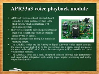 Smart walking Stick for blinds | PPTX | Computer Peripherals | Computing