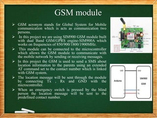 Smart walking Stick for blinds | PPTX | Computer Peripherals | Computing